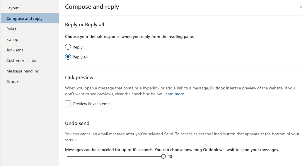 Missing signature option on Outlook on the Web - O365 - Microsoft Q&A