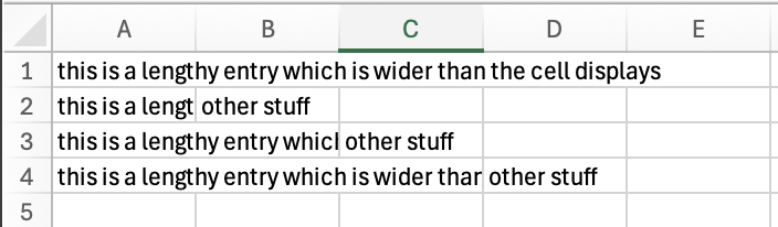In Excel, how do you clip the text in a cell rather than wrap it ...