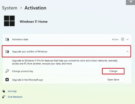 key not recognize during windows 11 upgrade from home to pro ...