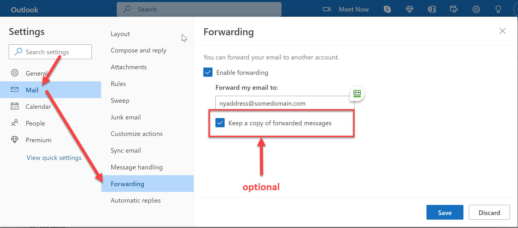 How can we forward our hotmail.com emails to gmail or yahoo or another ...