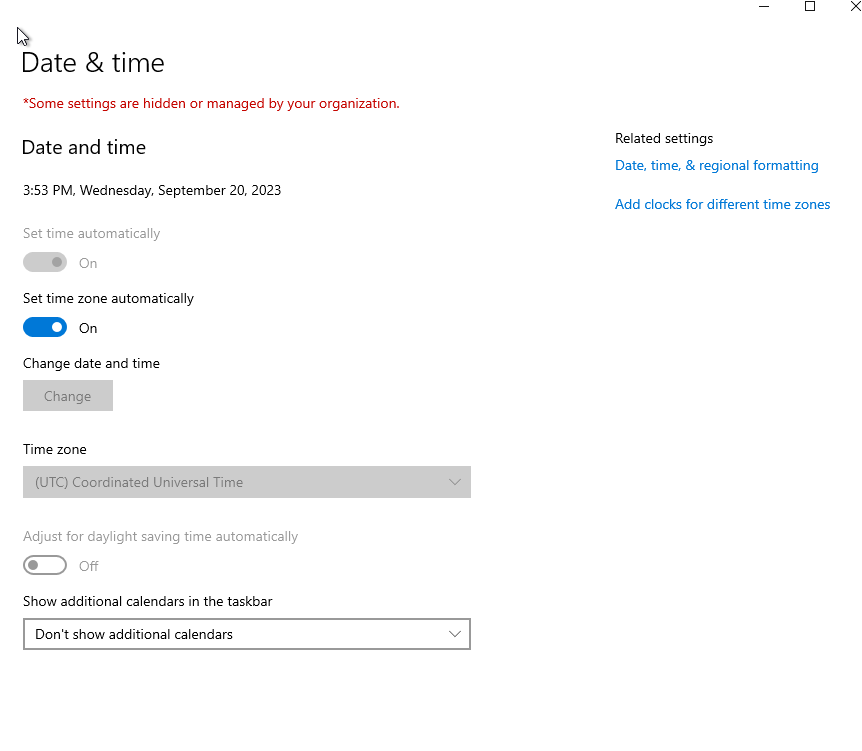 Question regarding Time and Time Zone setup on servers. 2 different ...