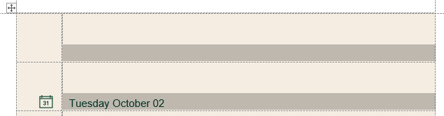 How to adjust table row height (with double grid-line above cell) in Outlook template (without ...