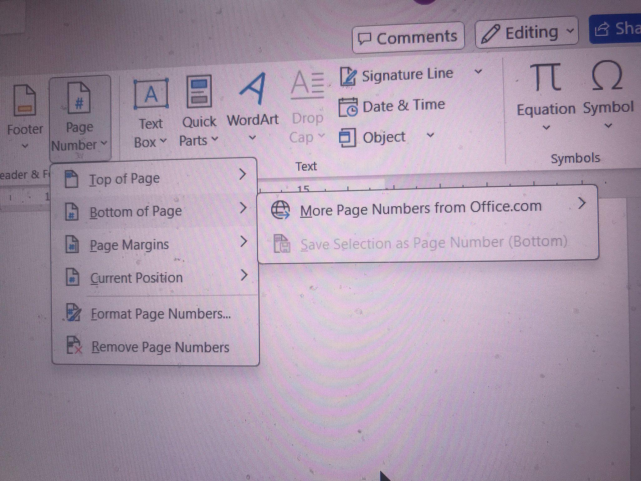 Inserting word numbers does not work - Microsoft Q&A