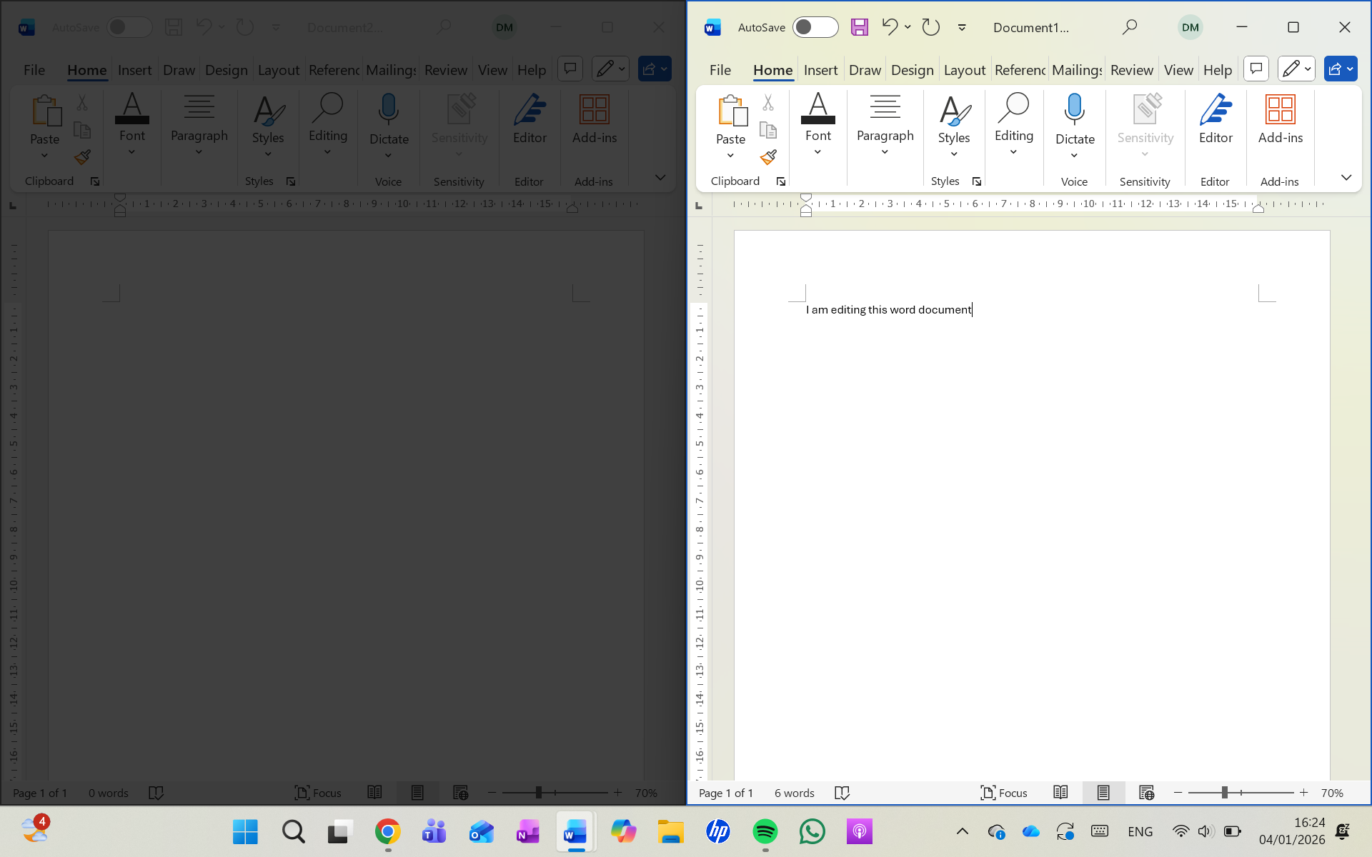 Dimming of tabs that are not in use while using split screen ...