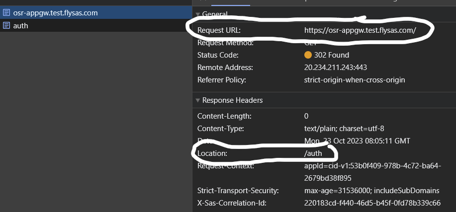 Custom domain changes to webapp fqdn when client request is forwarded ...
