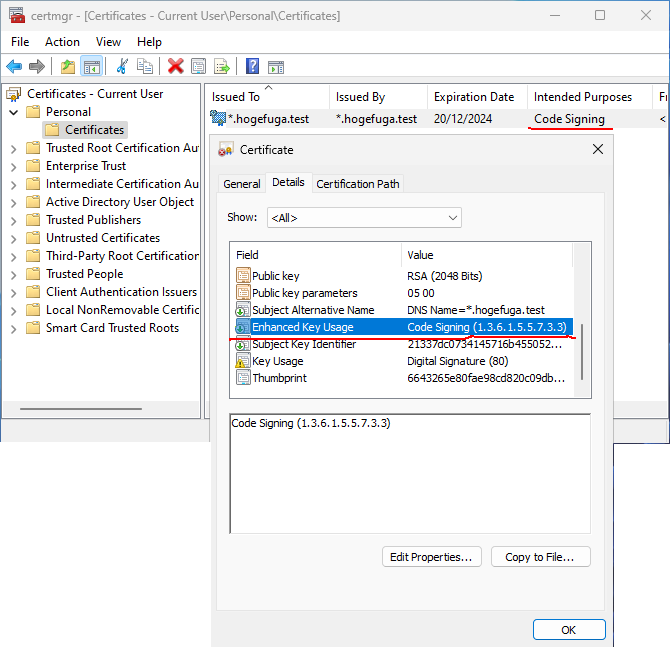 Trouble Adding Wildcard Certificate to MSIX Installer in WPF App - Error: "The certificate you ...