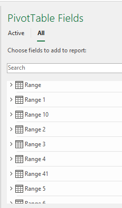 Why does Excel create multiple ranges while creating data model Pivots? And how to prevent or ...