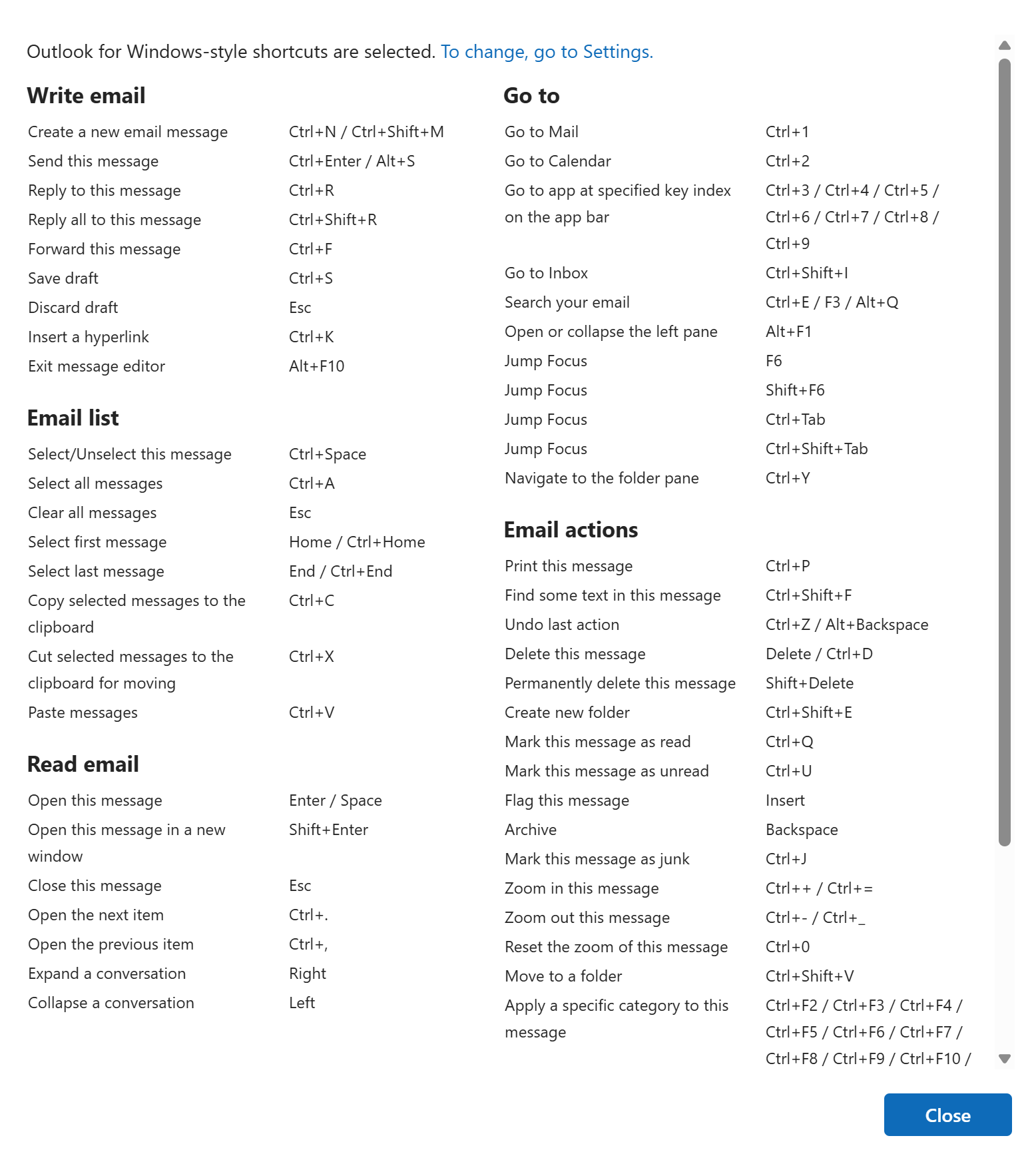 Keyboard Shortcuts in New Outlook (specifically STRIKETHROUGH ...