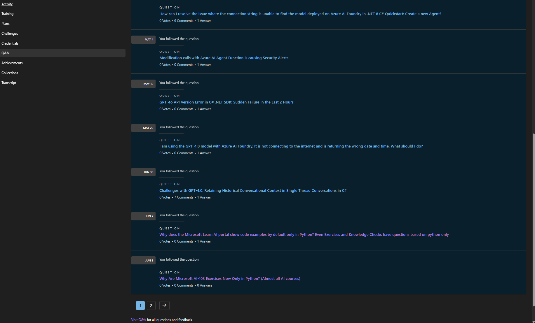 Why Doesn’t the Profile QnA Section Have a Sorting Option? Further, it ...