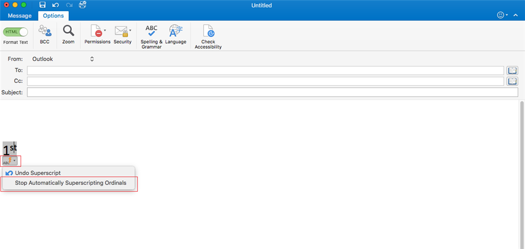Disable superscript formatting on dates in Outlook 15 for Mac ...