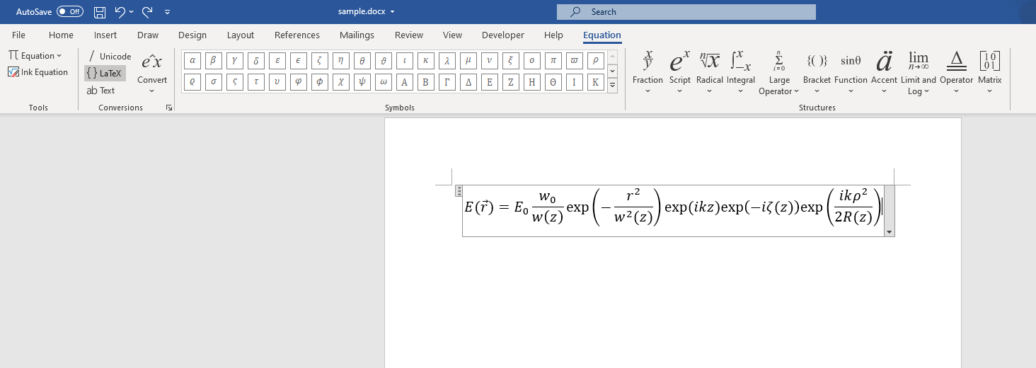 Word keeps changing LaTeX formatting - Microsoft Q&A