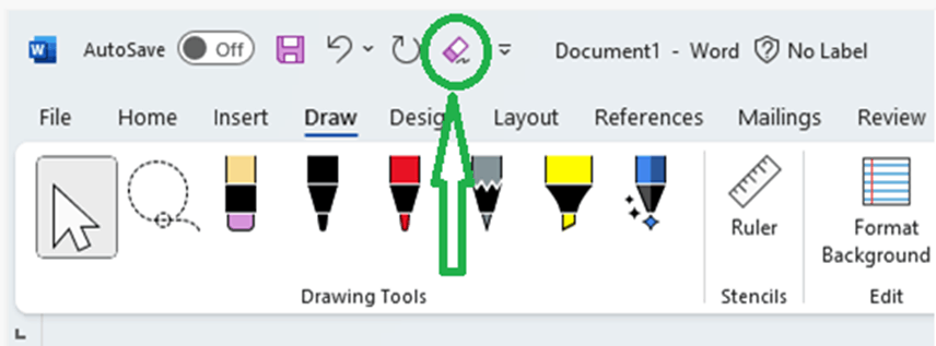 Unable to delete drawing using the eraser - Microsoft Q&A