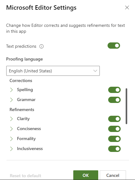 Spell check stopped working in the body of my email - Microsoft Q&A