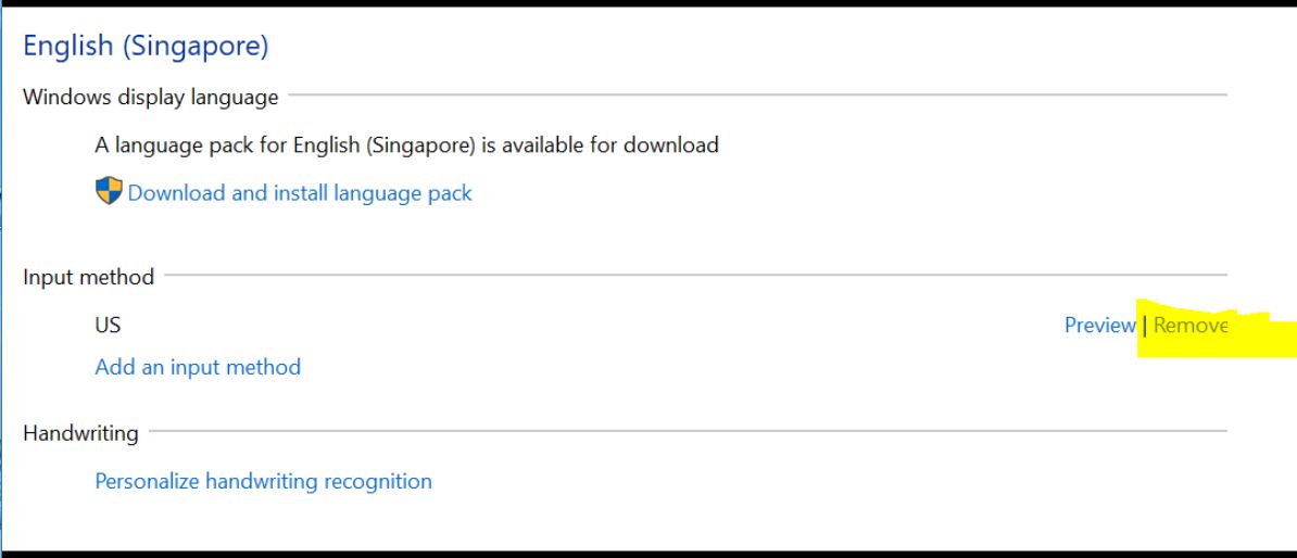 Cannot Remove Keyboard Layout Microsoft Qanda 0469