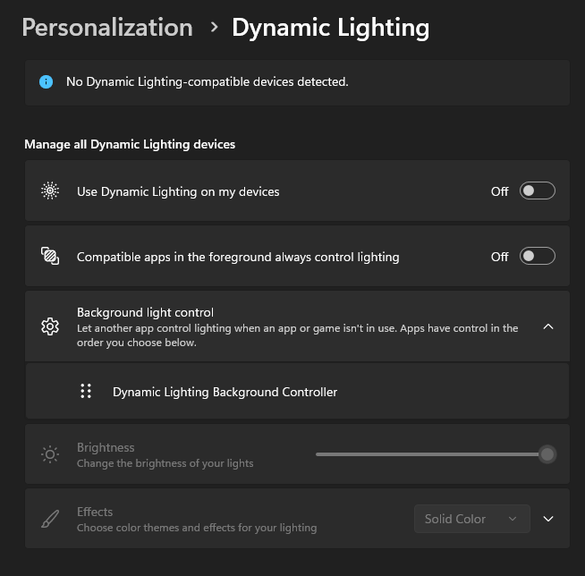 AIO Desktop Brightness is disabled/ grayed out in the settings ...