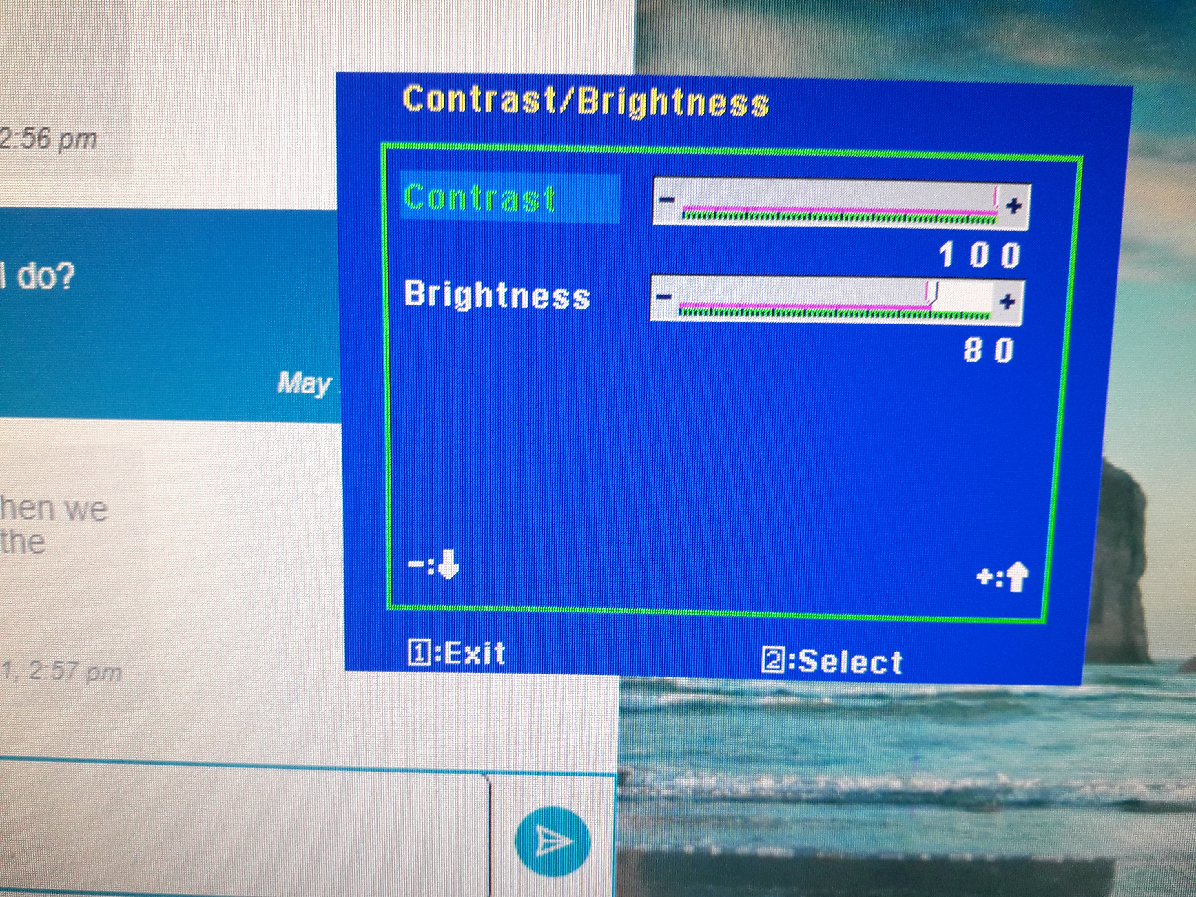I have an annoying blue box in the middle of my screen that says ...