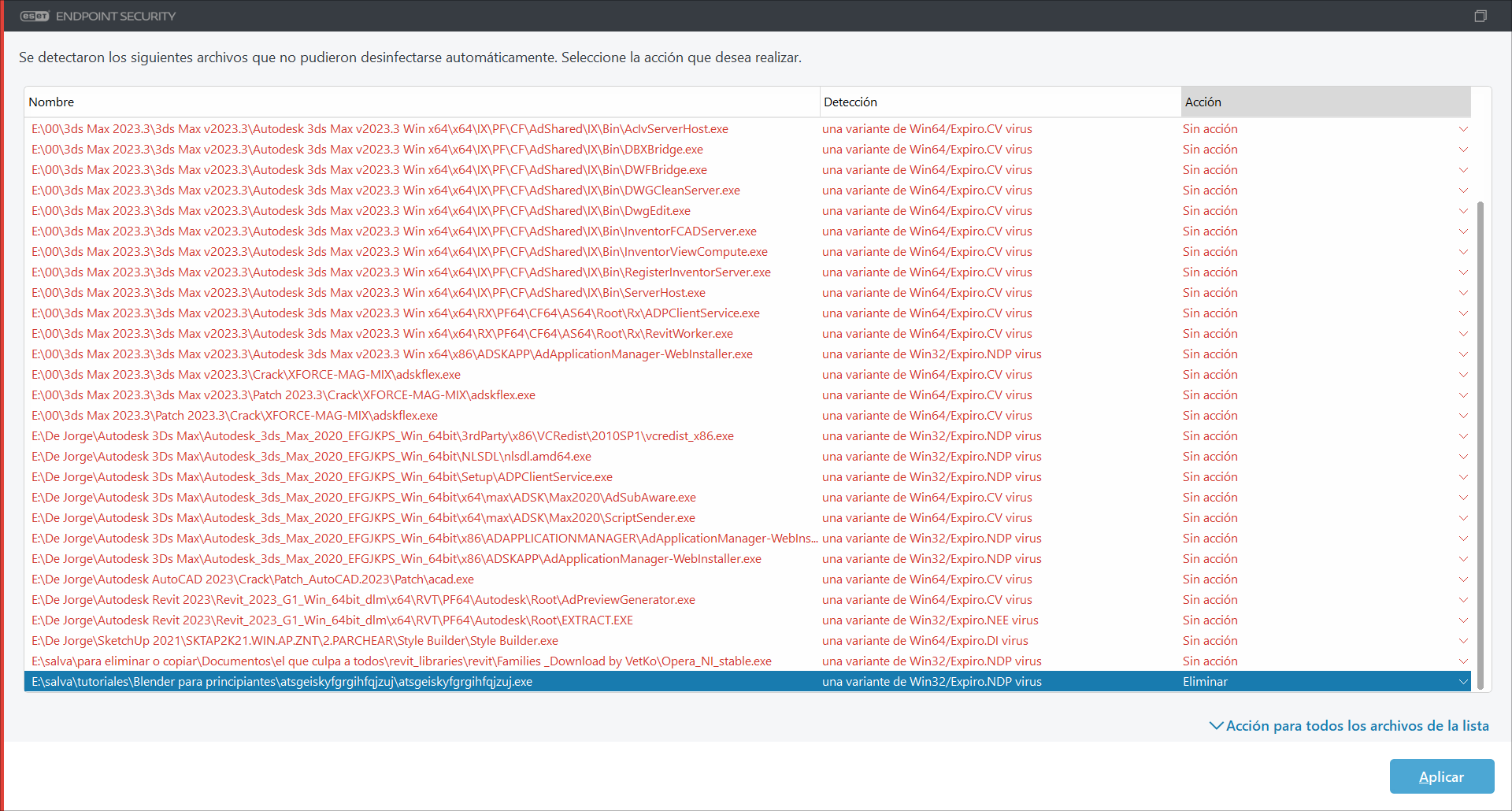 Win32/expiró Win64/expiro son malware ? window defender no los reconoce ...