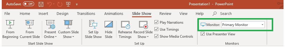 PowerPoint: Monitor set to Automatic - Microsoft Q&A