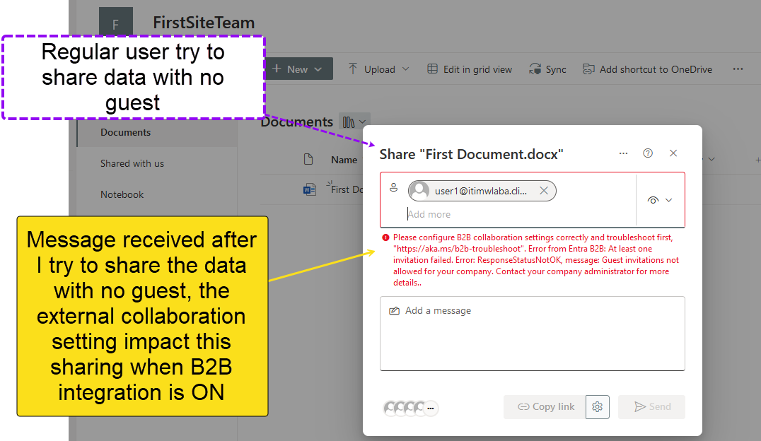 Entra ID external collaboration setting "Guest nvite Restrictions ...