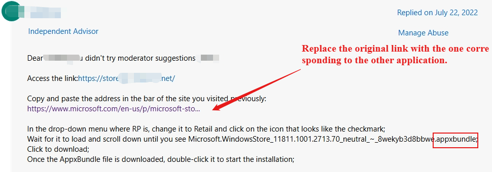 Error System.Runtime.InteropServices.COMException (0x80040154) when reinstalling apps from ...