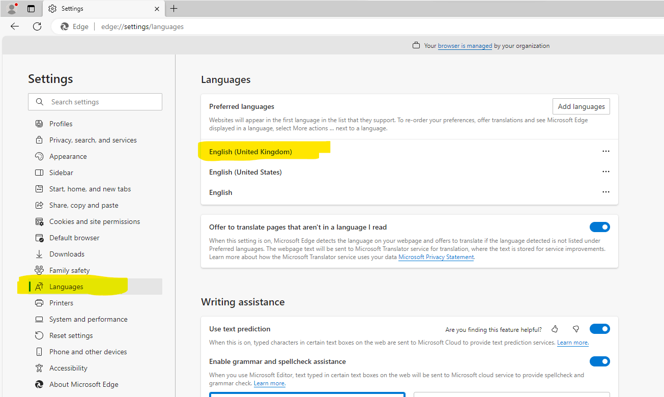 Changing regional language settings - Microsoft Q&A