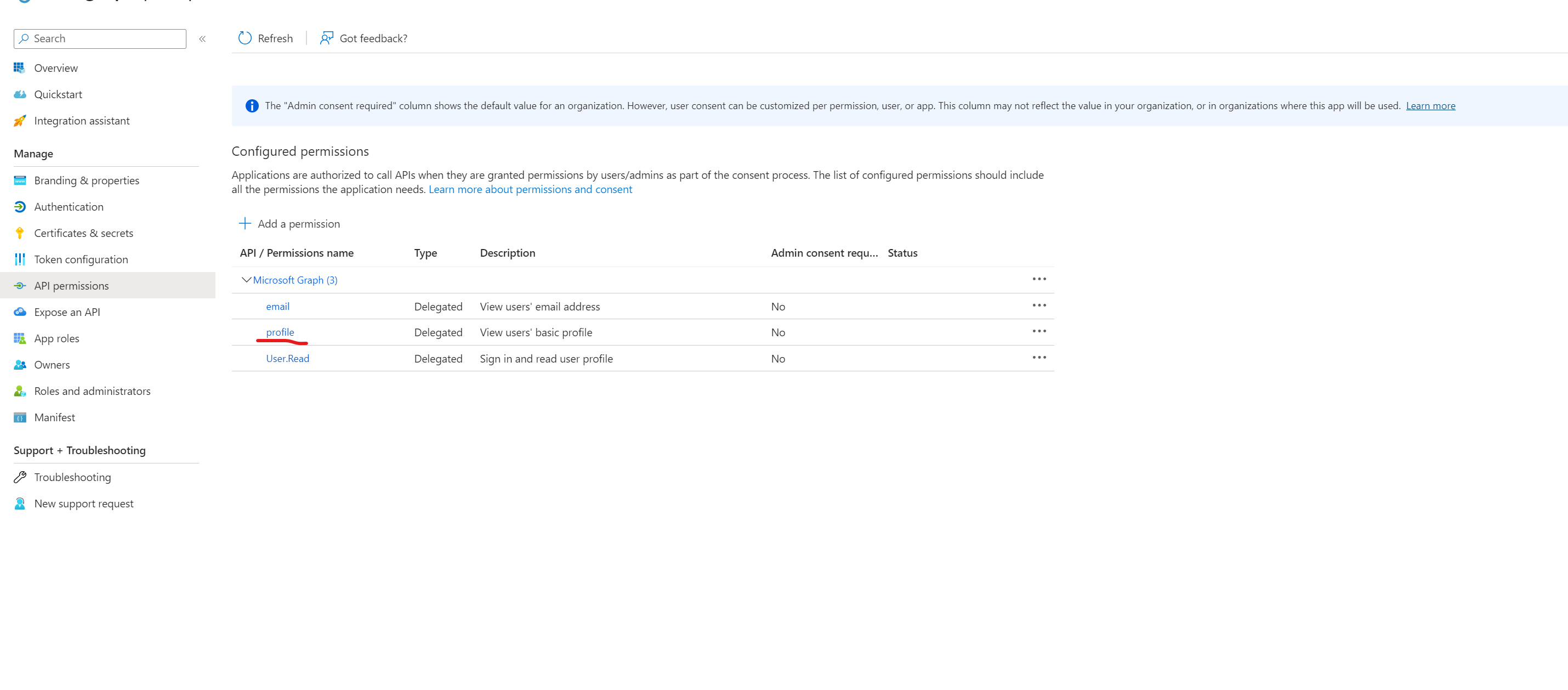 invalid_scope for scope which is configured for the client - Microsoft Q&A