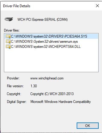 Windows 10 and serial ports - Microsoft Q&A