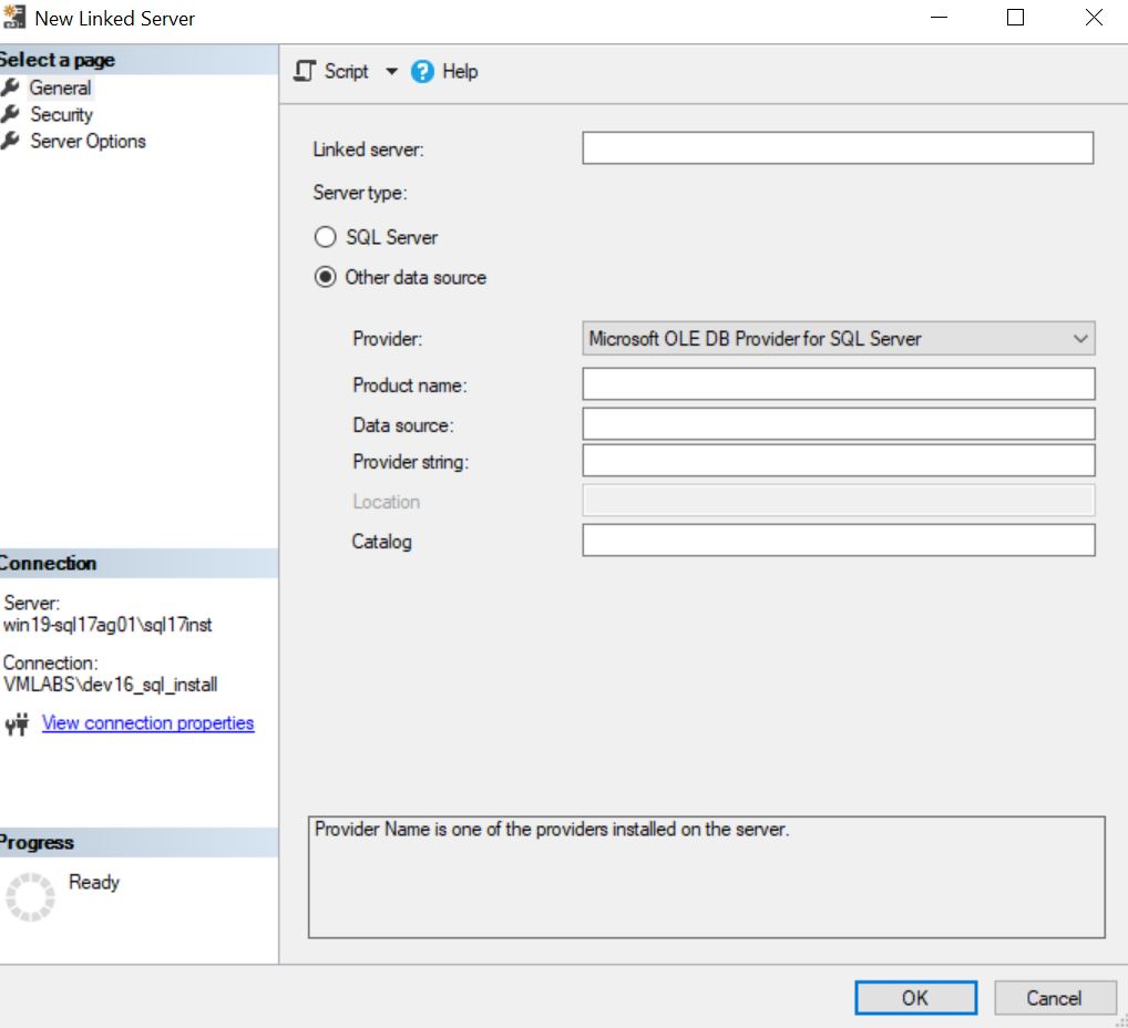 Link server , target is Always-on Listener - Microsoft Q&A