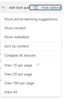 "Show active learning suggestions" button locked in qnamaker.ai - Microsoft Q&A