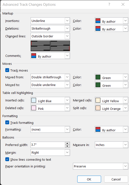 How to change comment ballon & highlight colour in Word - Microsoft Q&A