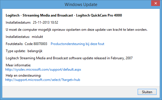 Logitech quickcam pro 4000 webcam installation in Windows 8.1 ...