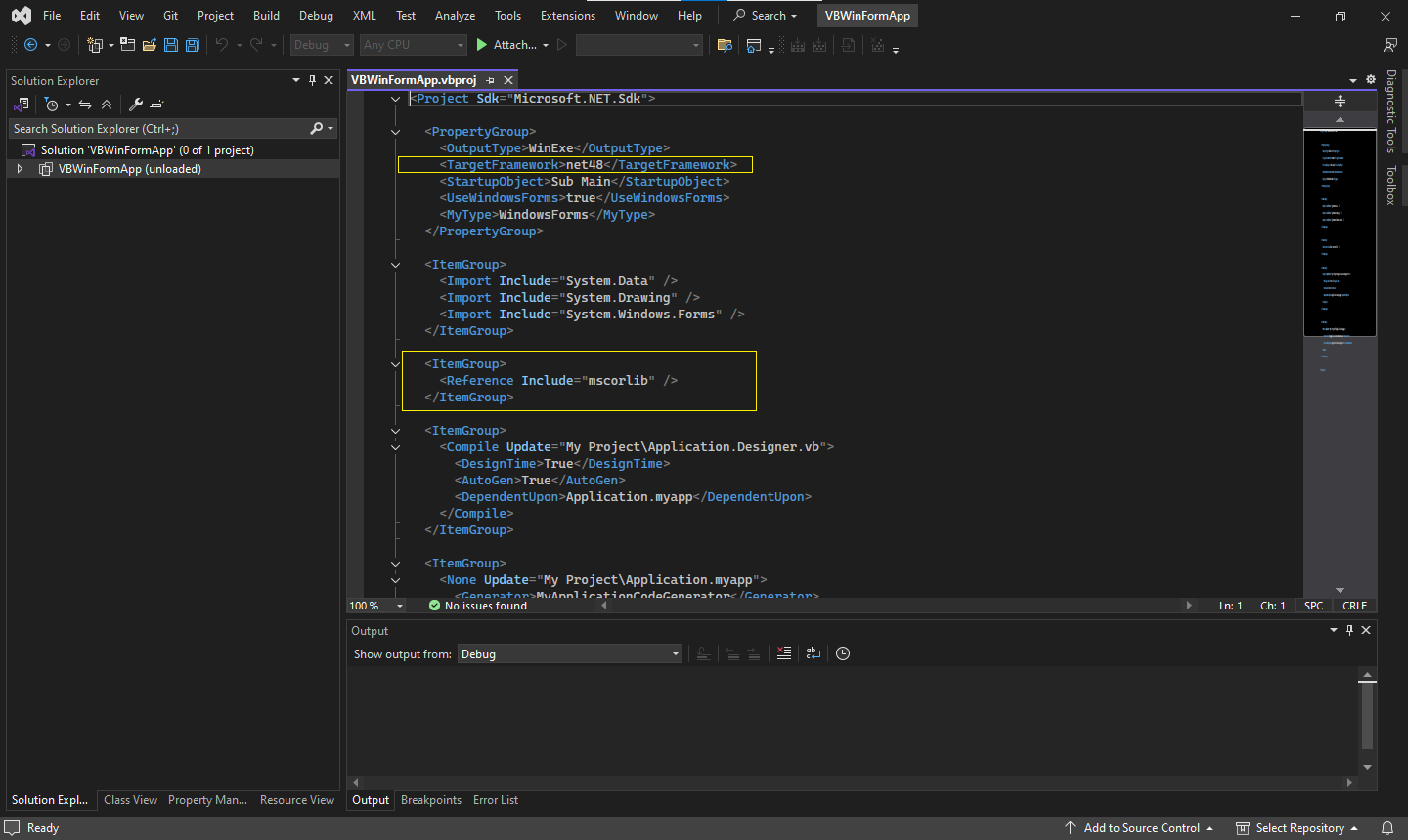 How to convert a normal VB windows form to w VB .net framework windows form - Microsoft Q&A