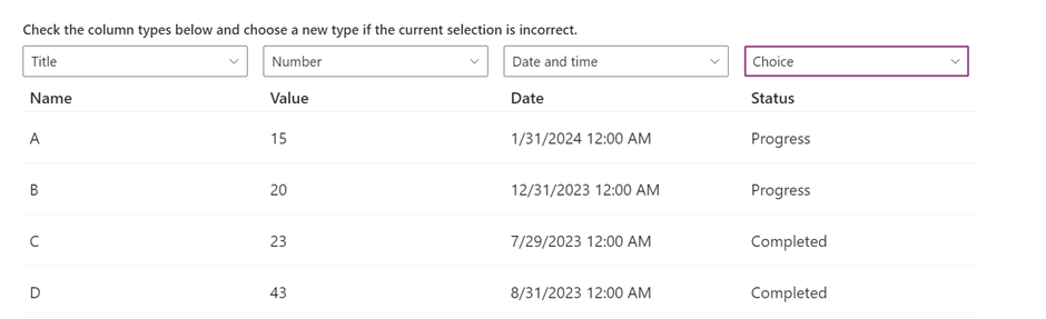 Microsoft Lists - create new Lists by importing an Excel file ...