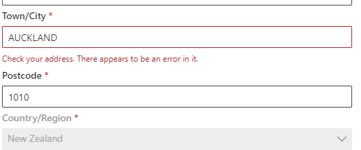 Adding new payment method - error in "city field" - Microsoft Q&A
