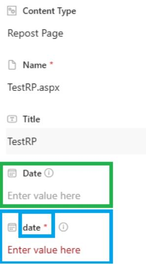 SharePoint site pages library "This page is missing required info ...