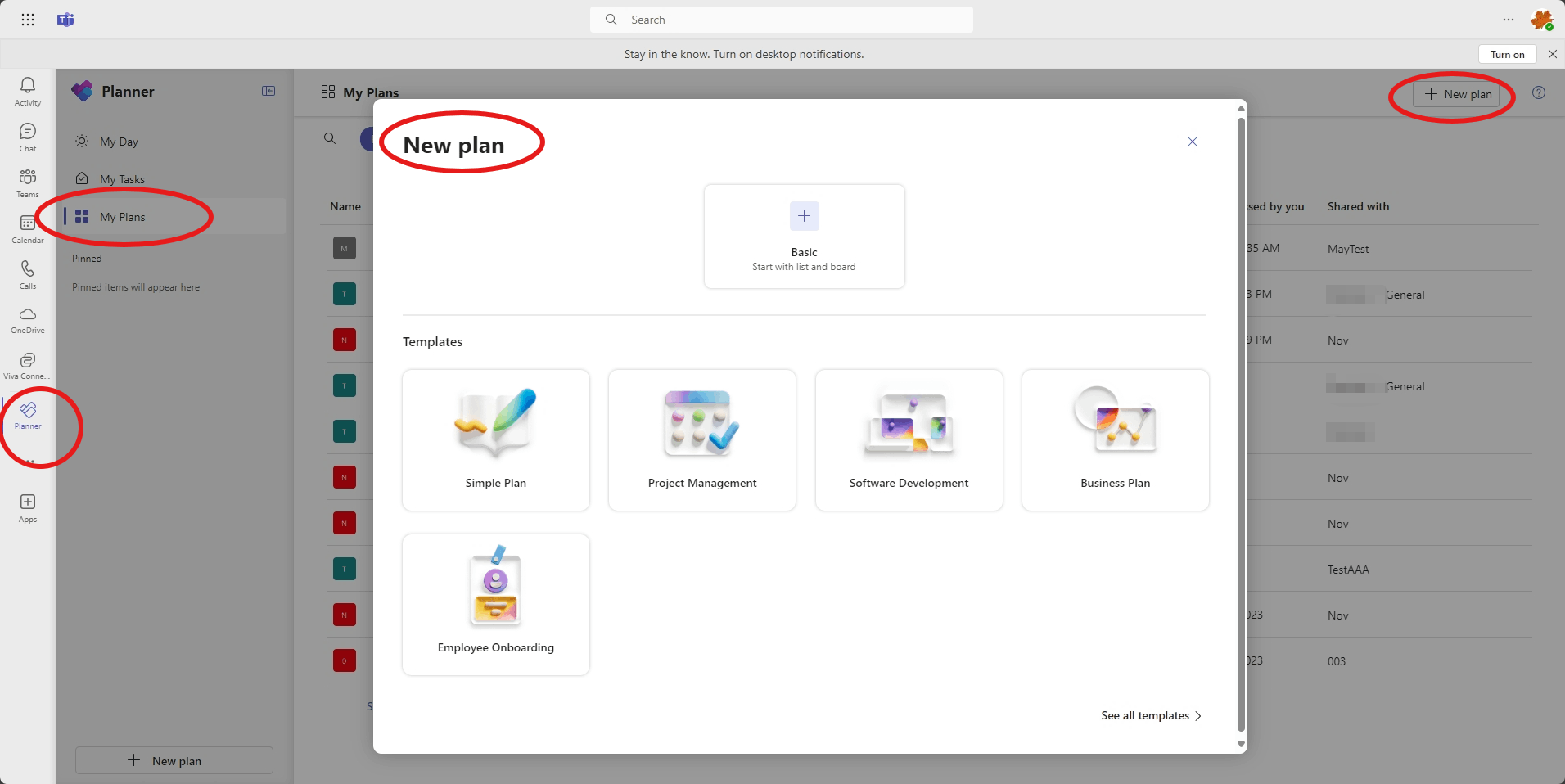 How do you delete a personal plan in the new Planner in MS Teams ...