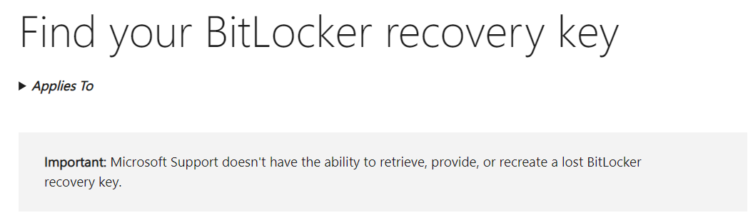 HP laptop with Windows. I didn't know about Bit Locker and now cannot use my laptop. - Microsoft Q&A