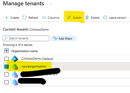 How to reach Entra ID admin portal with a tenant other than the default ...