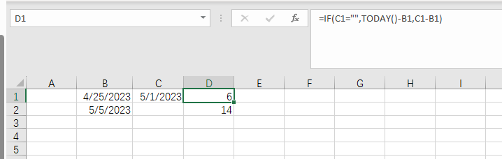 I need help writing a formula to calculate how long it took to complete ...