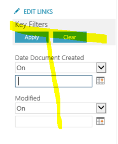 Key Filters on a document library in SharePoint online - Microsoft Q&A