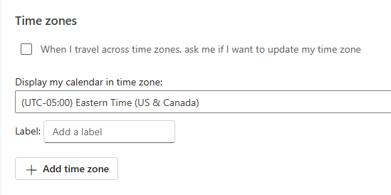Change work hours time zone - Microsoft Q&A