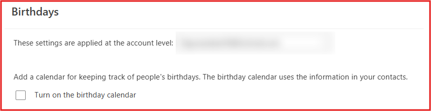 Birthdays - Microsoft Q&A