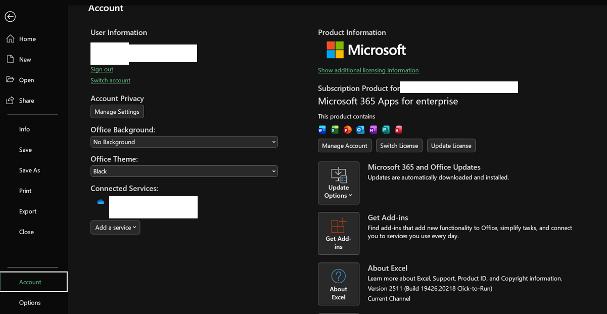 Not seeing Switch Mode (Dark Mode) button in Excel View tab - Microsoft Q&A