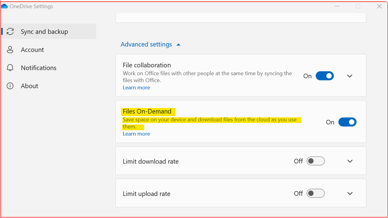 Do One drive files ultimately occupy space in hard disk only ...