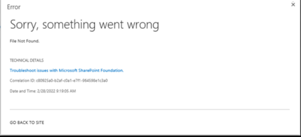 Extend Web Application error "File Not Found" - Microsoft Q&A
