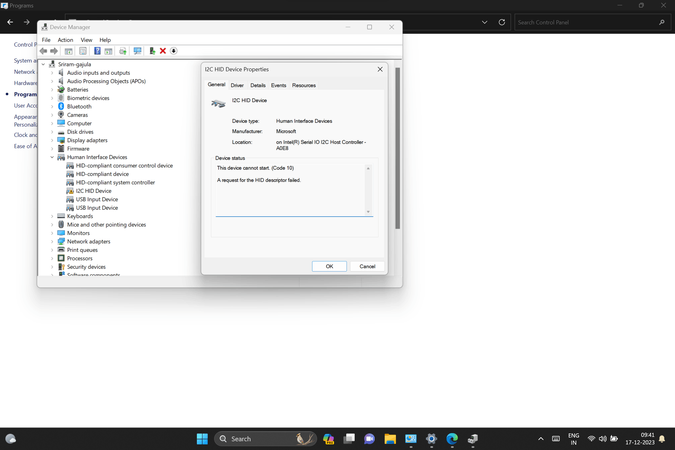 REALME Slim Book Touchpad problem ???? 12C-HID Not Working - Microsoft Q&A