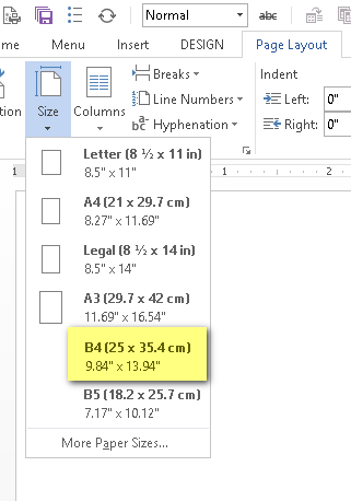 B4 Paper Size - Microsoft Q&A