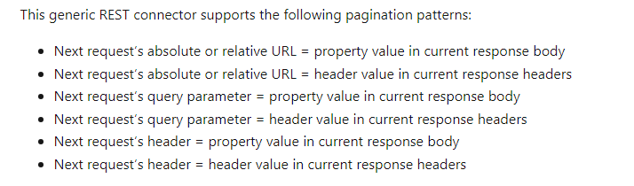 How to do pagination when token comes from response body and goes in the next request body ...