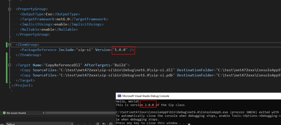 how to update all the reference of a .net standard app's csproj of a specific package during ...