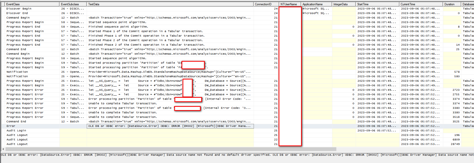 Ssas Tabular Odbc Connectivity To Snowflake Microsoft Qanda 